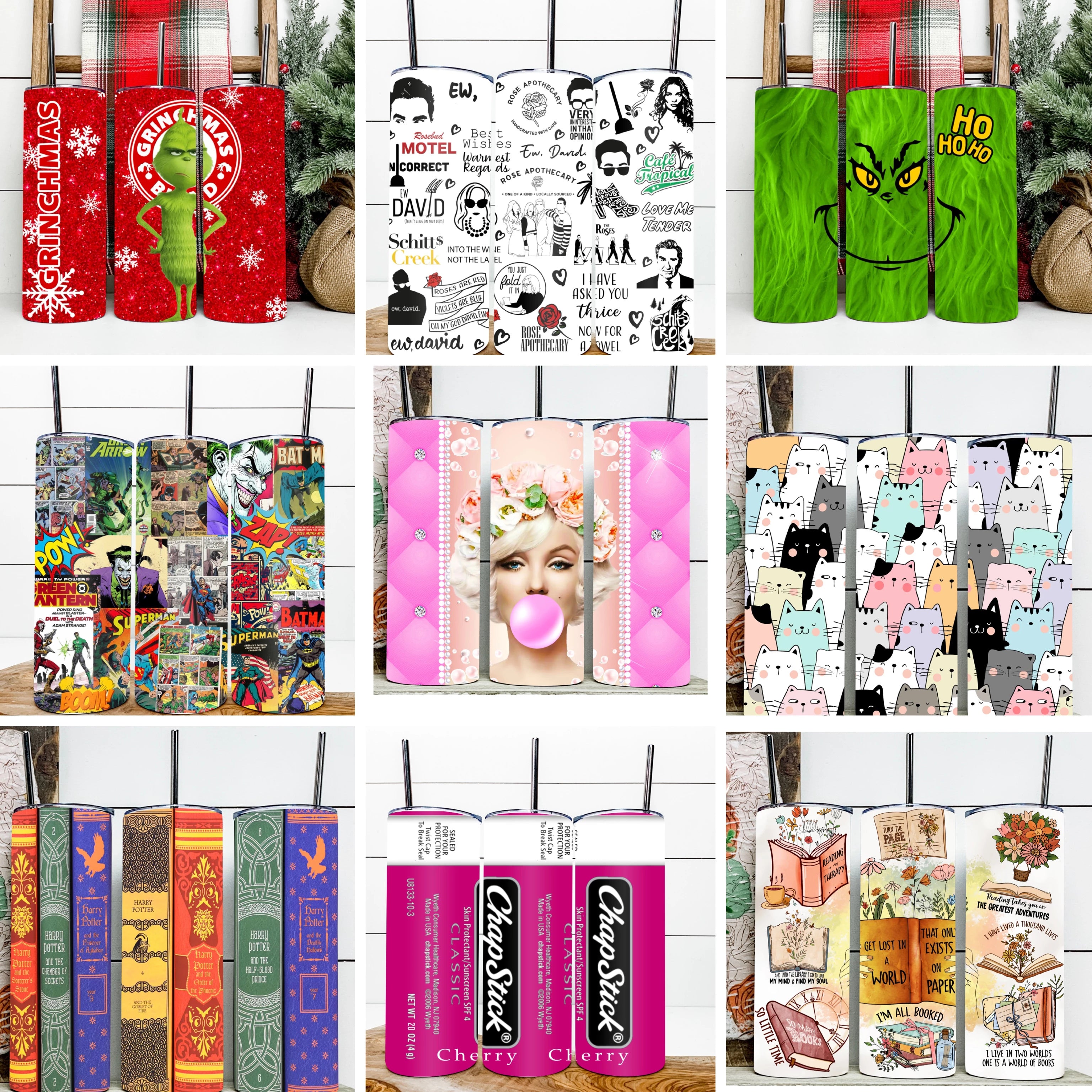 Tumblers & Glass Drinkware – Dainty Daisy Press